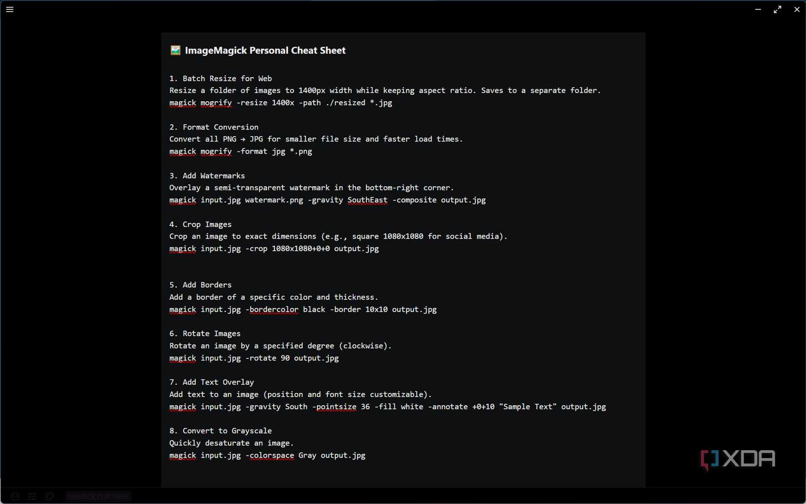 I turned ImageMagick into a quick and easy image editor for every need I have