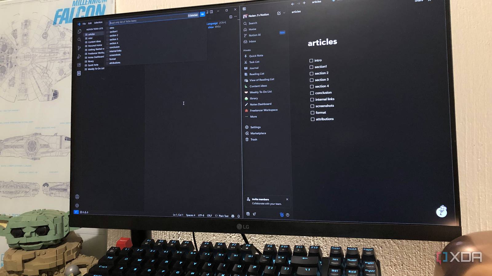 I paired VSCode with Notion, and it turned out to be a genius combo