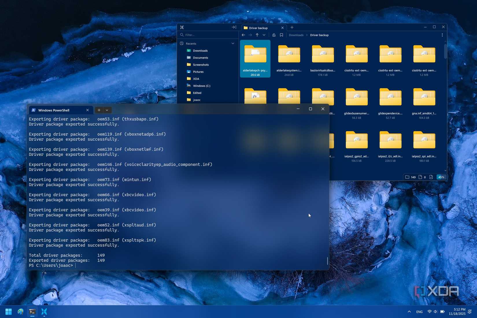 Stop reinstalling drivers by hand, Windows can back up and restore them with one command