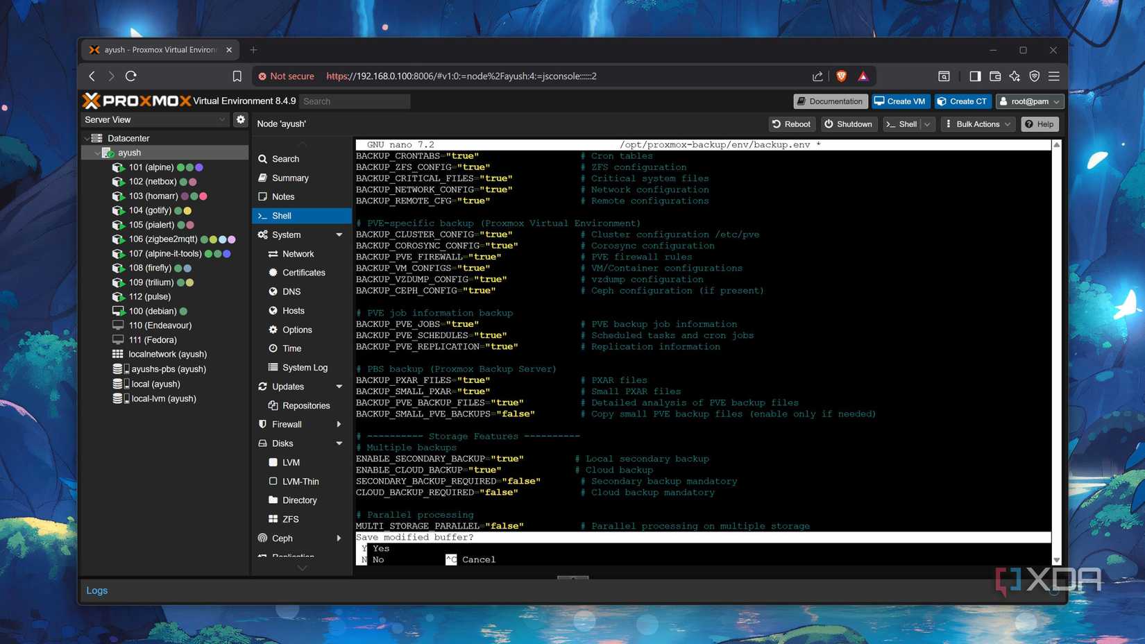 I use this free backup tool with my Proxmox and PBS instances, and it's ...