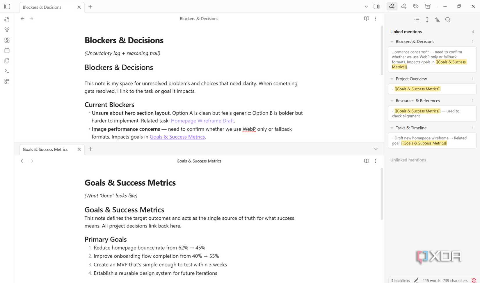 I made a beginner’s guide to mapping an entire project in Obsidian