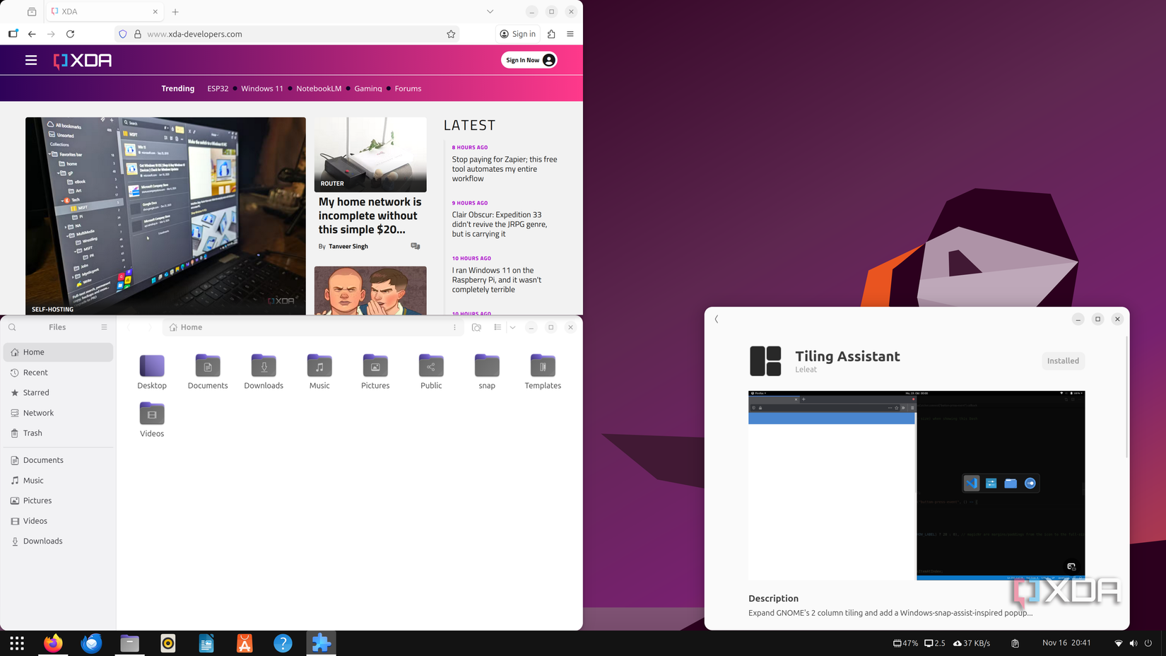 These 5 Gnome extensions instantly improved my Linux workflow