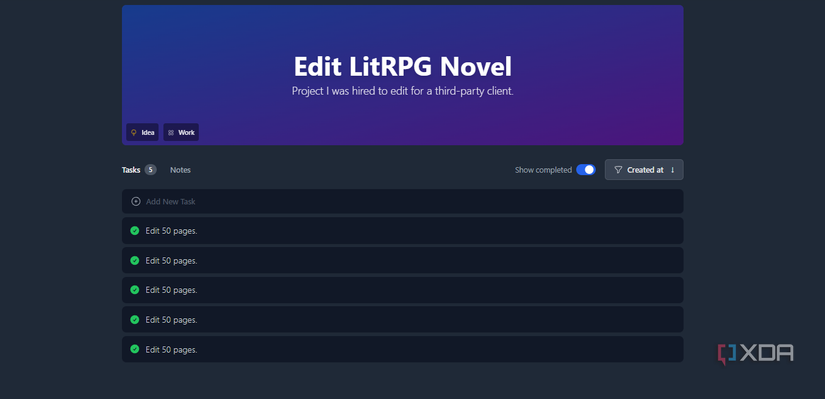 The latest update for Tududi makes organizing my projects so much easier