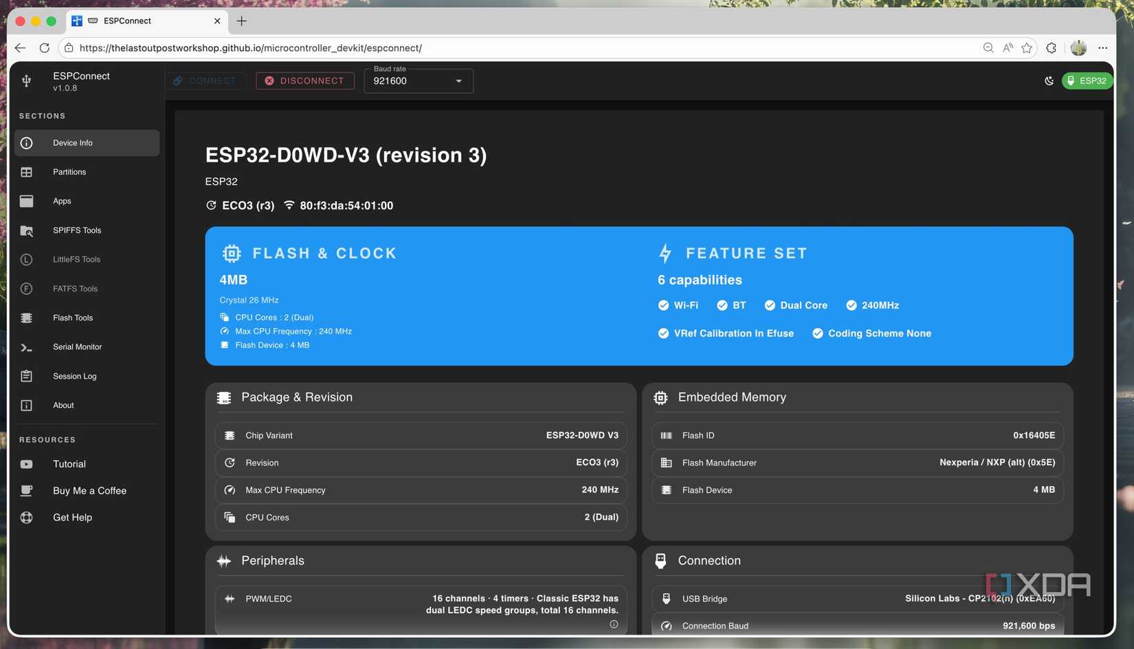 This web-based tool makes ESP32 flashing a breeze