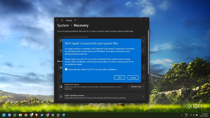 You don't need to reinstall Windows, use these built-in tools instead