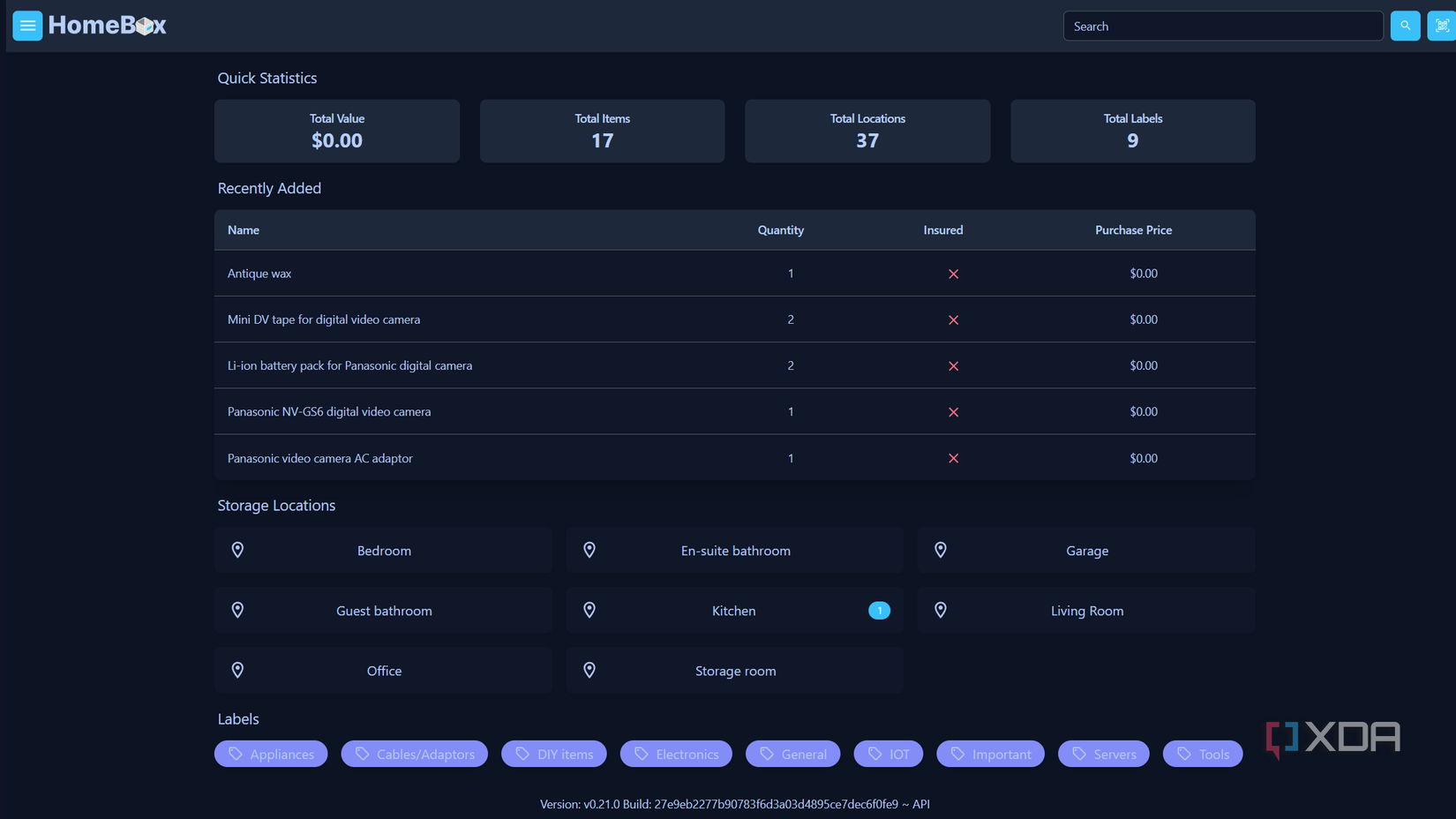 I self-hosted an inventory app so I could stop losing things in my home