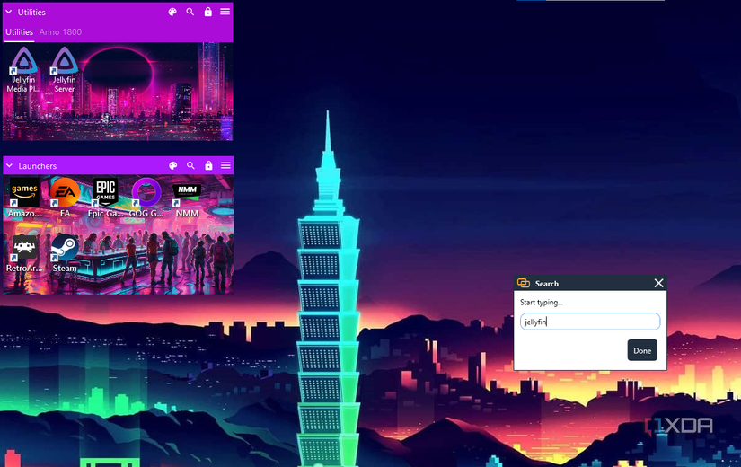I found a freeware alternative to an expensive Fences subscription