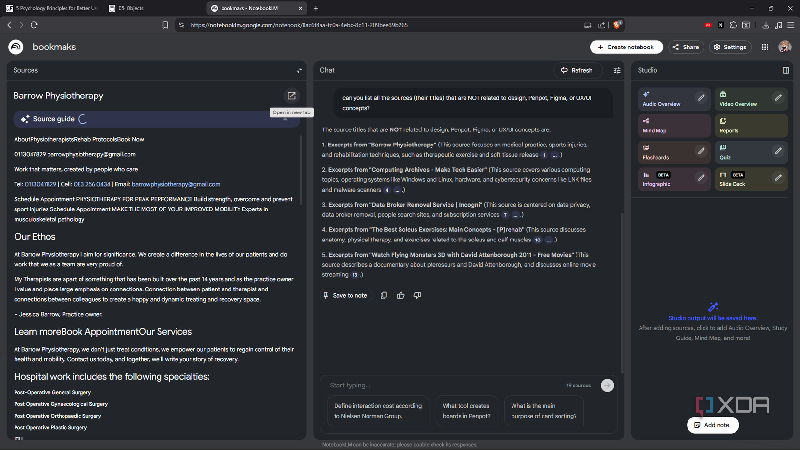 I started organizing my Brave bookmarks with NotebookLM