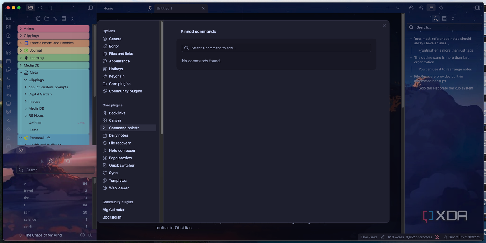 Months into Obsidian, I finally discovered features I should've used ...