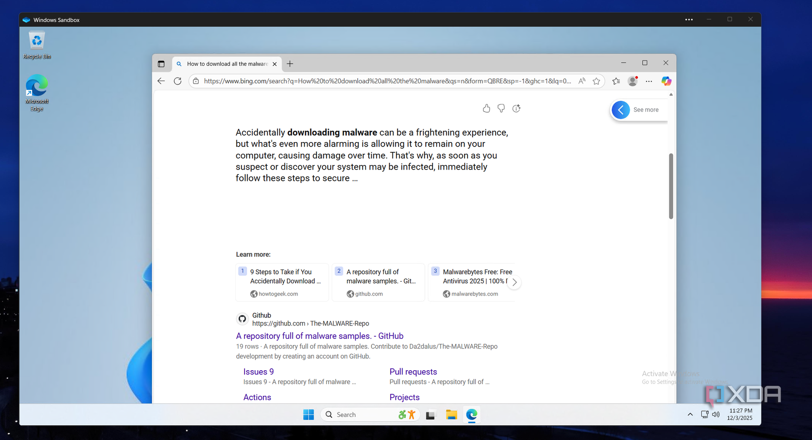 Windows Sandbox replaced all my VMs for testing software