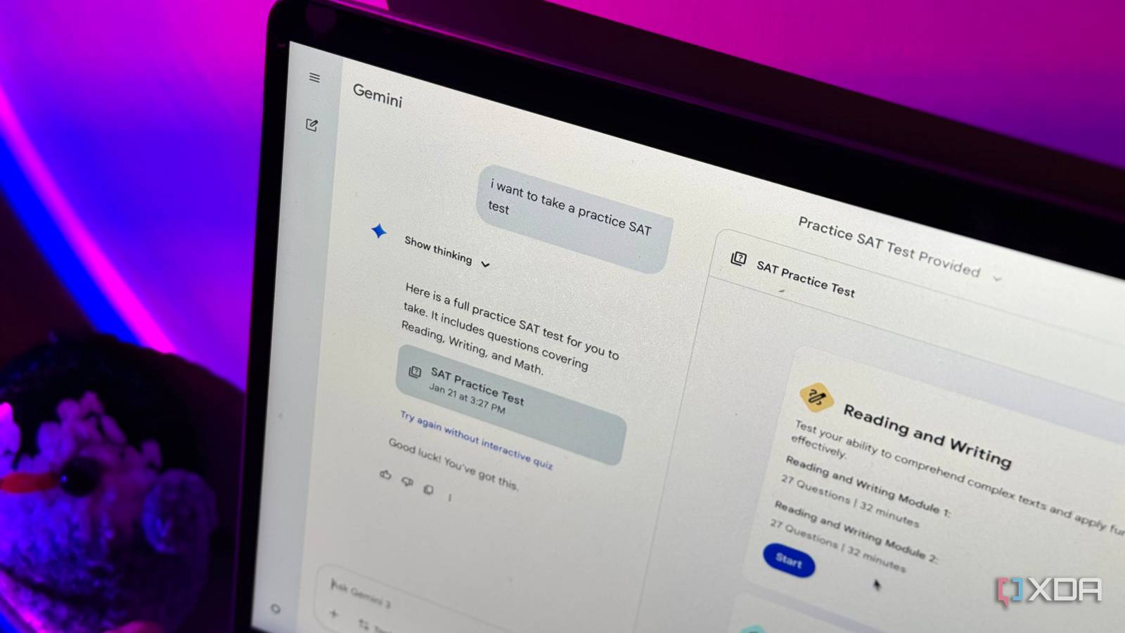 Google just turned Gemini into a free SAT prep tool