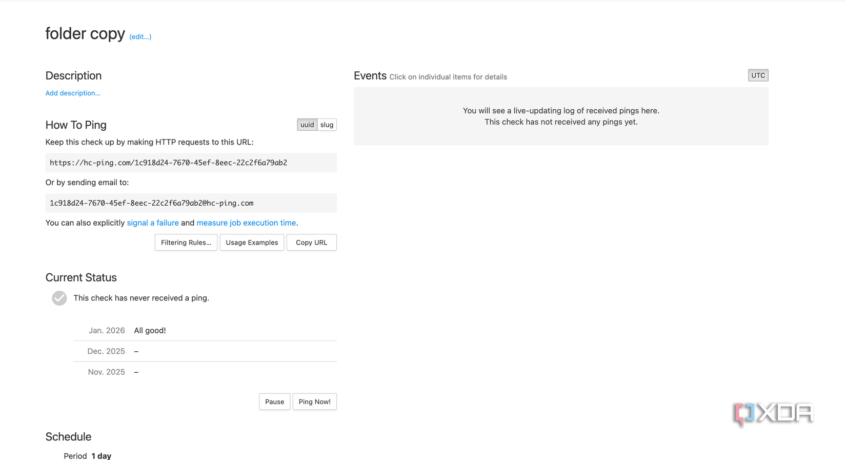 Healthchecks.io emails me when my automation jobs don't run