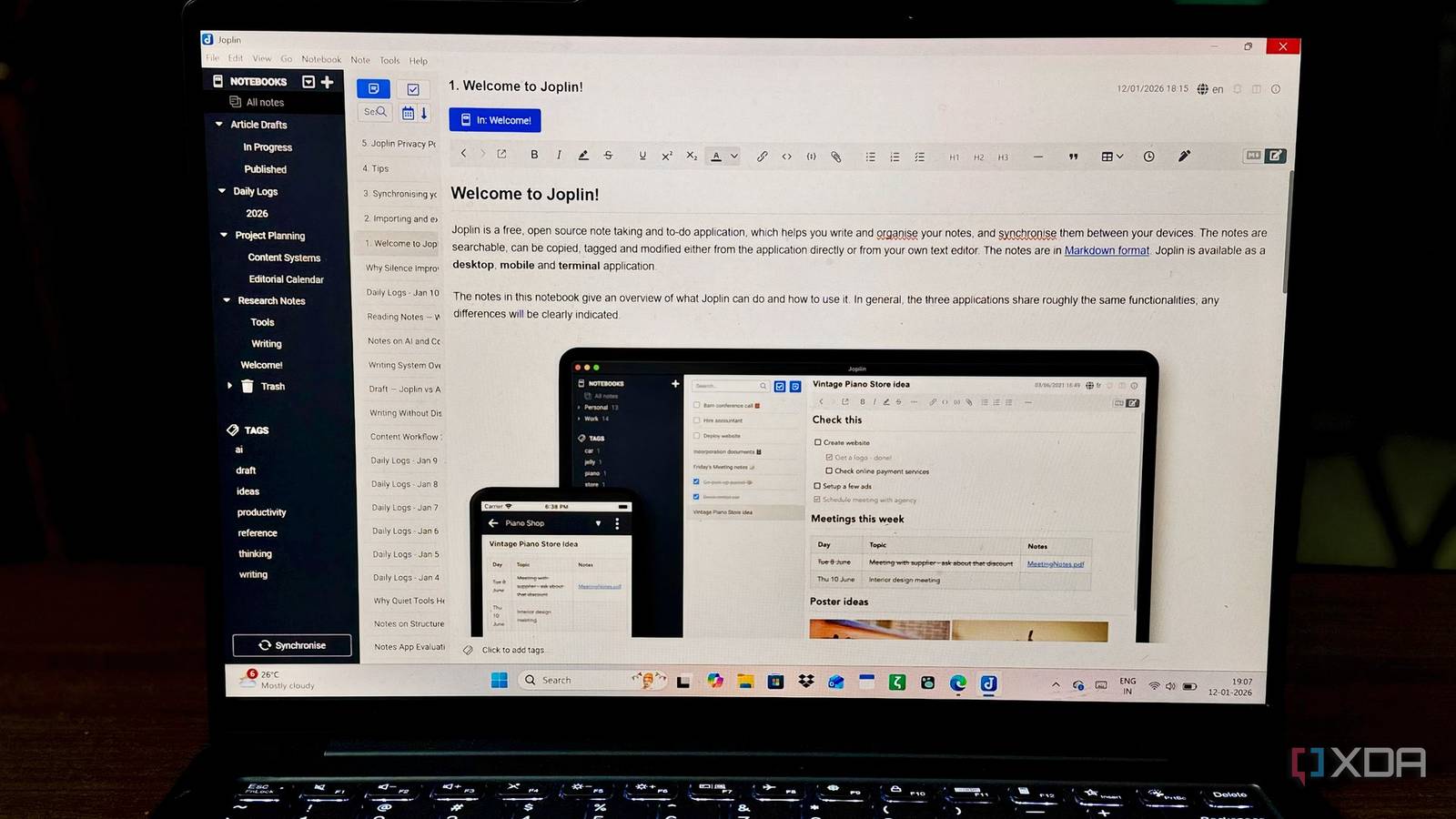 Why Joplin became my offline-first 'thinking notebook'