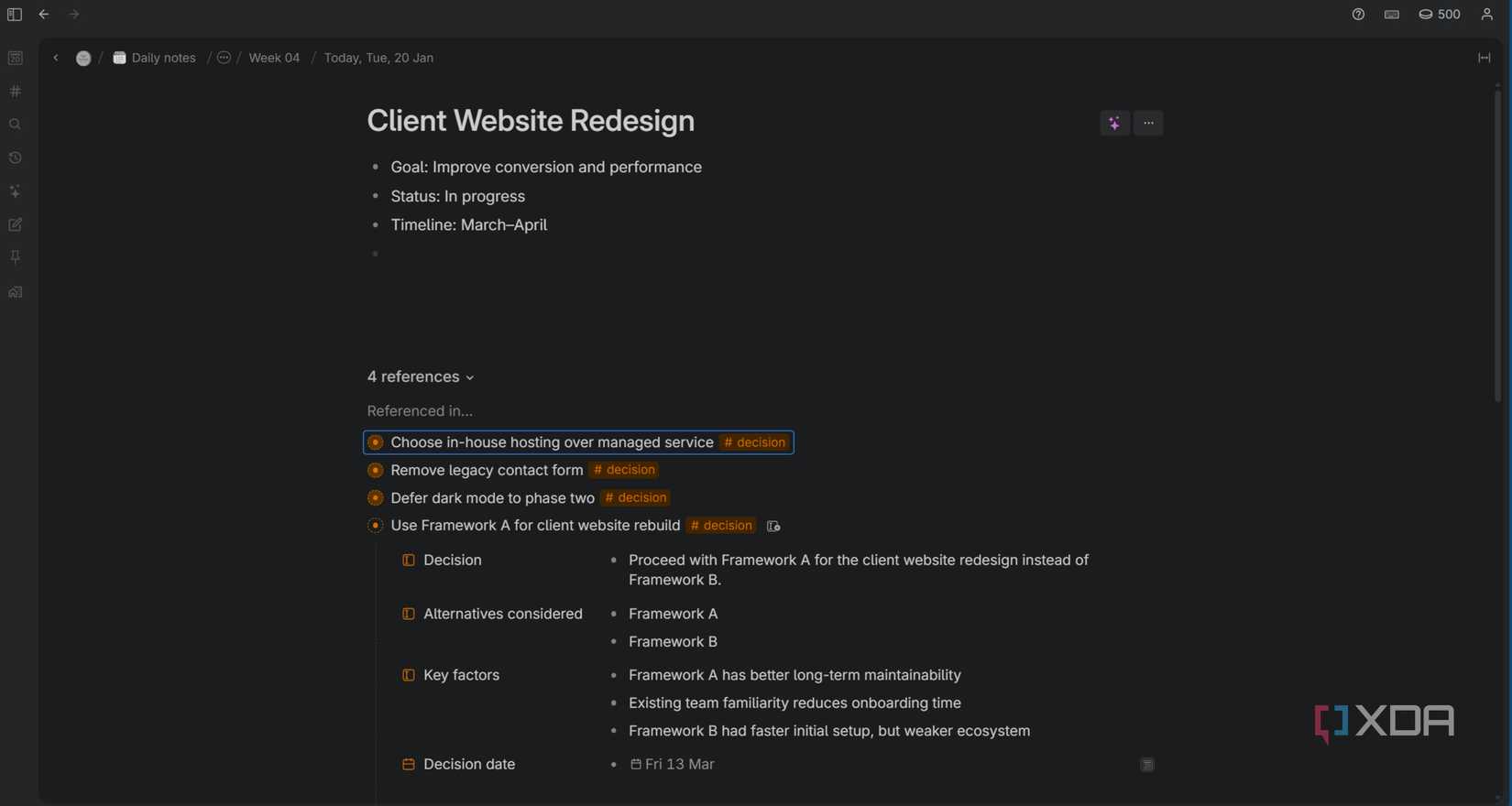 Why I’m using Tana to track my decisions (and why you should too)