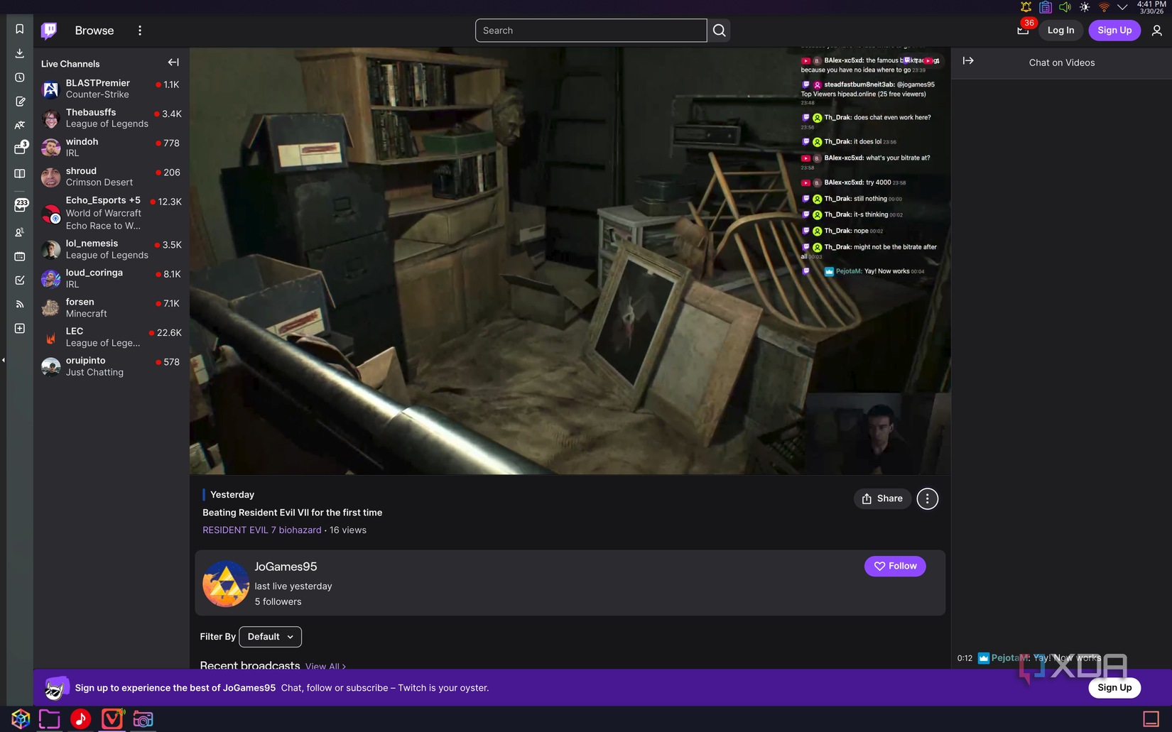 I stream to Twitch and YouTube simultaneously without paying a dime ...