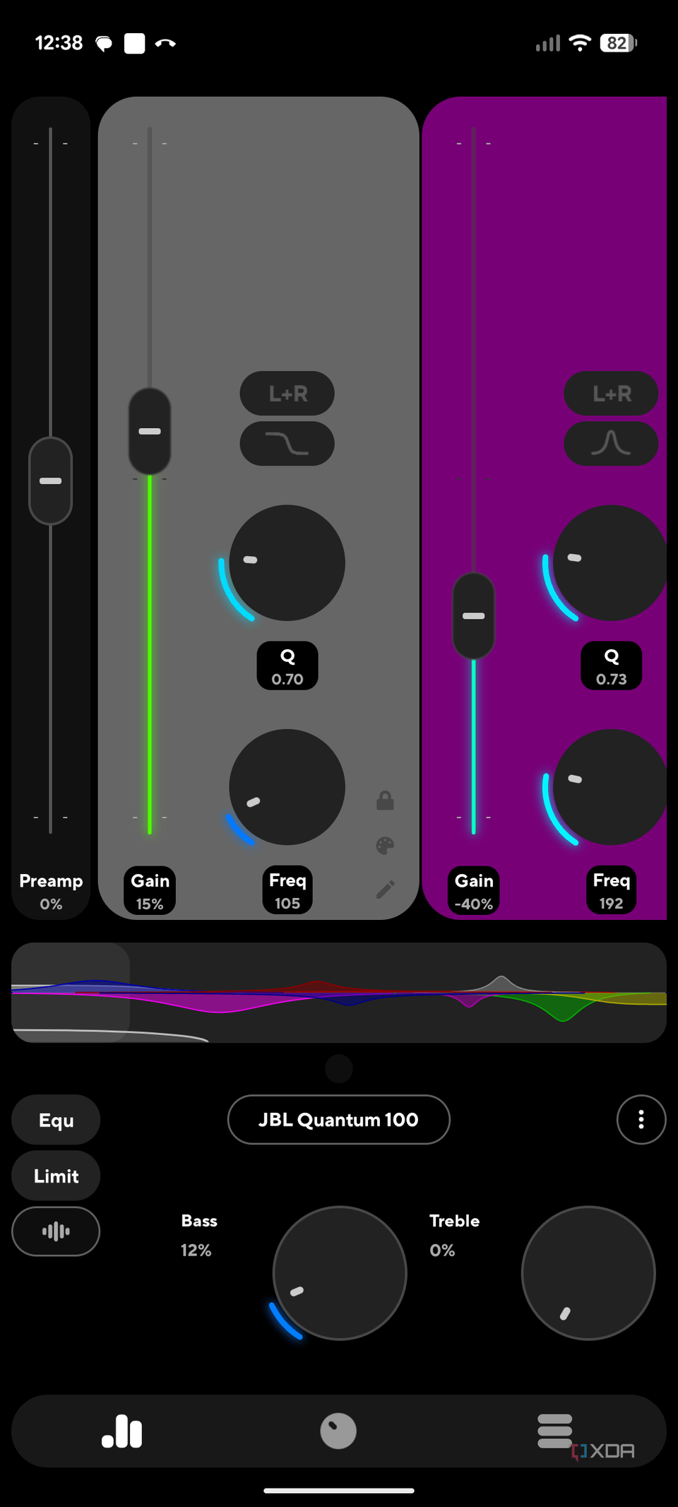 Android Auto won't give me an equalizer, so I use this free app instead