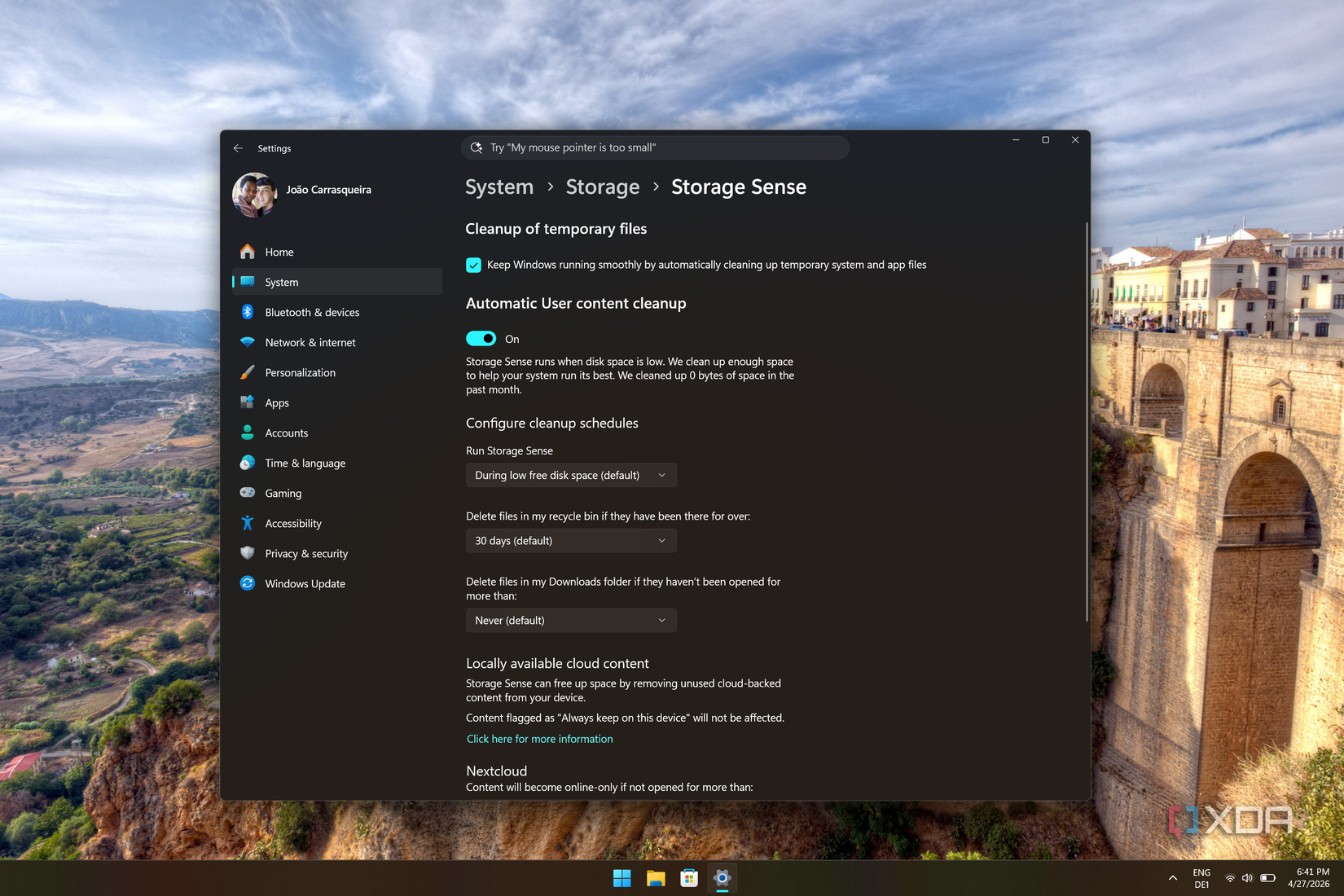 Storage sense automatically cleans your PC, and it's doing more than ...