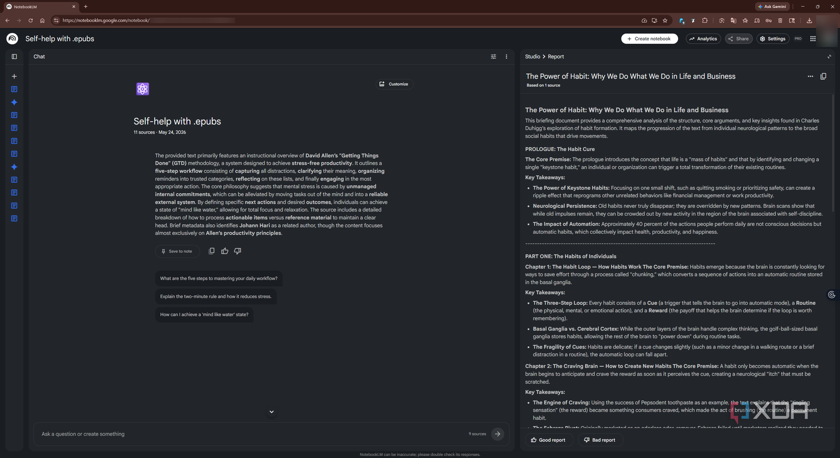 I built a personal wiki in NotebookLM with .epub uploads, and it ...