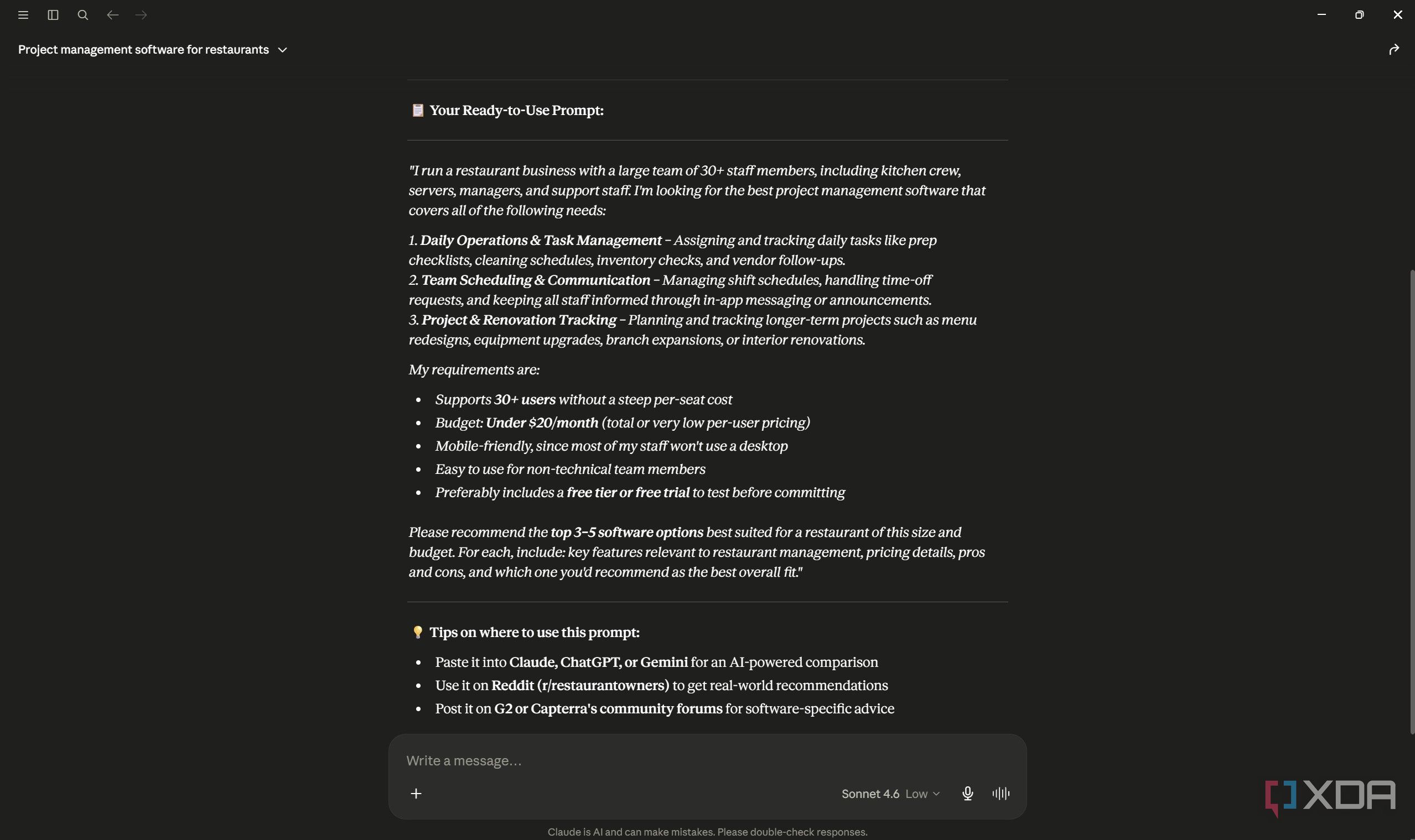 My favorite Claude prompt is 'write me a better prompt' — and it saves ...