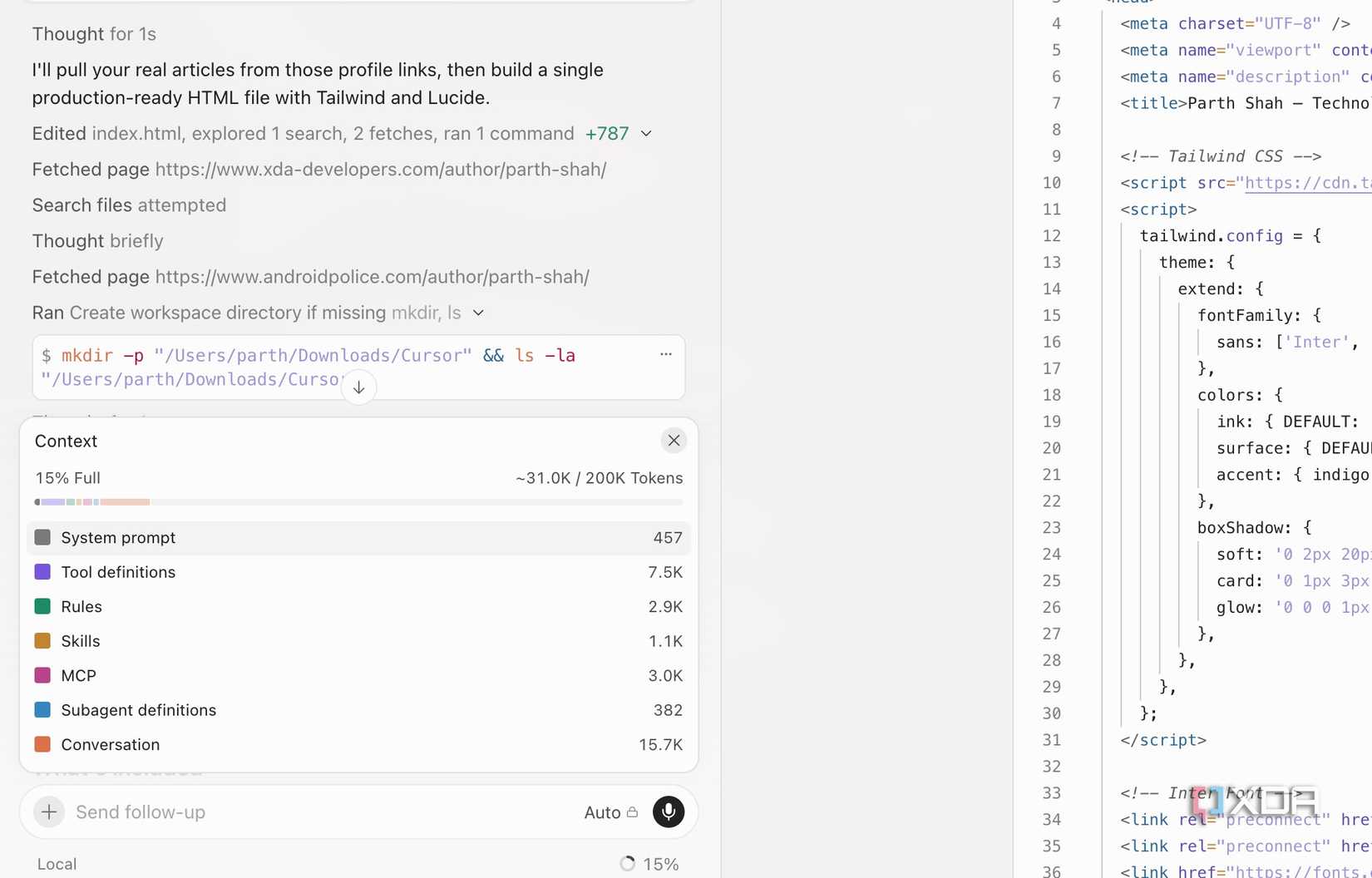 I stopped using Cursor to write code, and that's when it actually ...